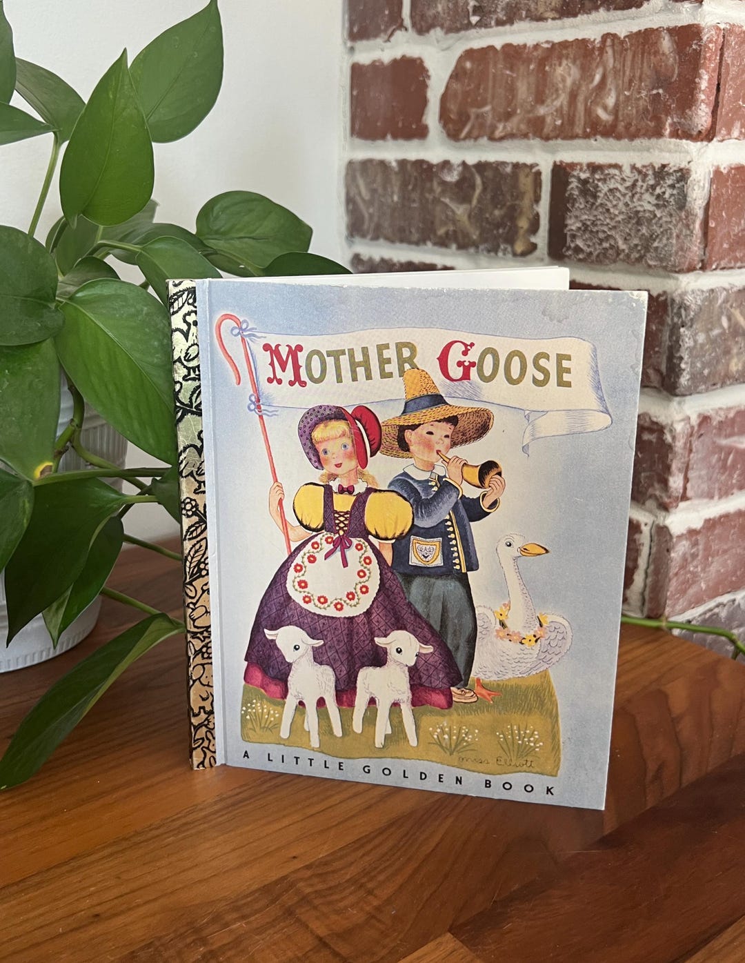 Vintage 1942, A Little Golden Books, Mother Goose, Nursery Rhyme Book ...
