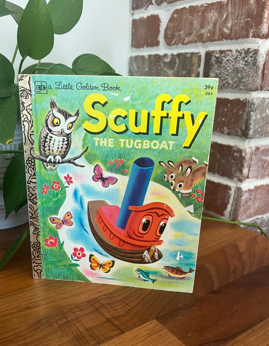 Vintage 'scuffy the Tugboat' Little Golden Book, 1973 Edition - Etsy