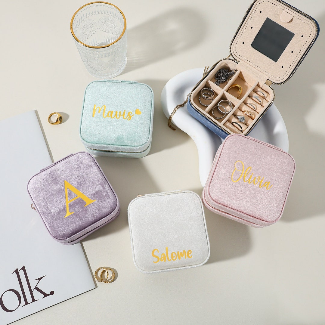 Exquisite Custom Name Jewelry Box, Bridesmaid Jewelry Box for Precious ...