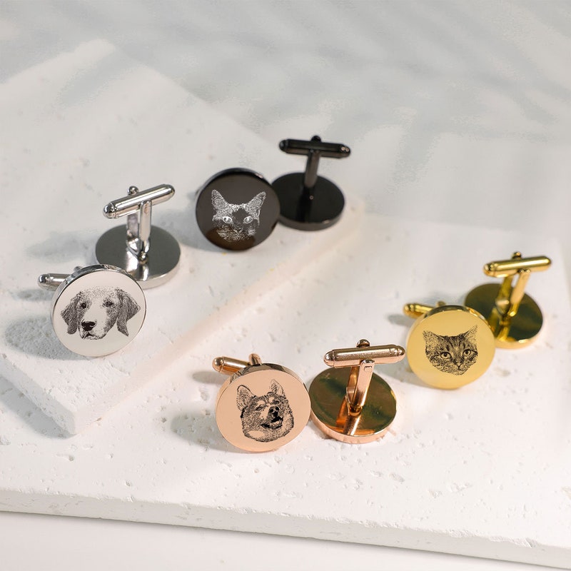 Custom Dog Cufflinks - Etsy