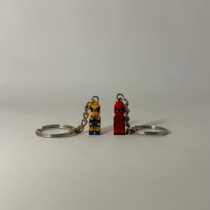 Deadpool & Wolverine Xmen Mini Figures Keychain - Geek Nerd Retro ...
