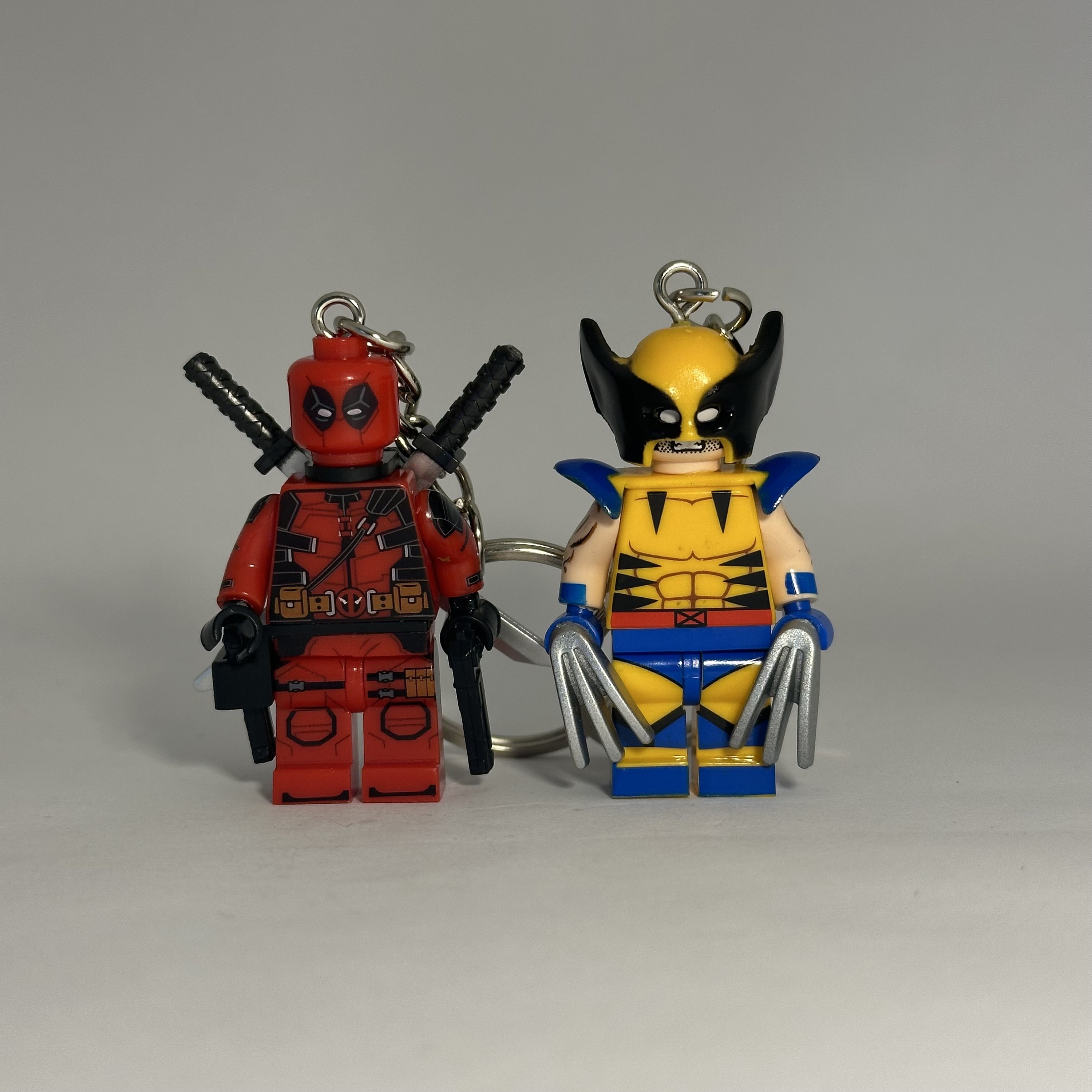 Deadpool & Wolverine Xmen Mini Figure Keychains - Geek Nerd Retro ...