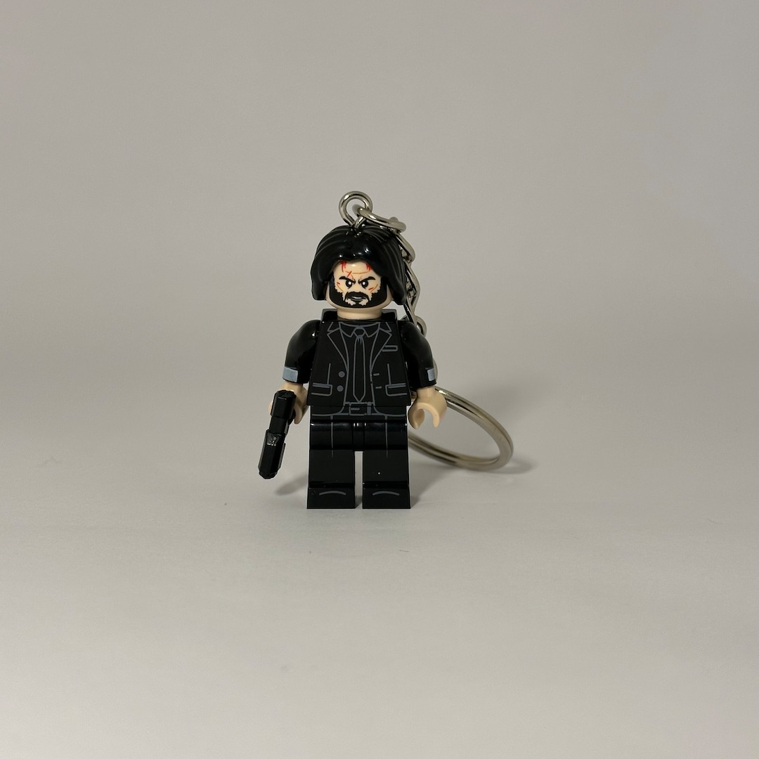 John Wick Keychain Keanu Reeves - Mini Figure Keyring - Geek Nerd Gift ...