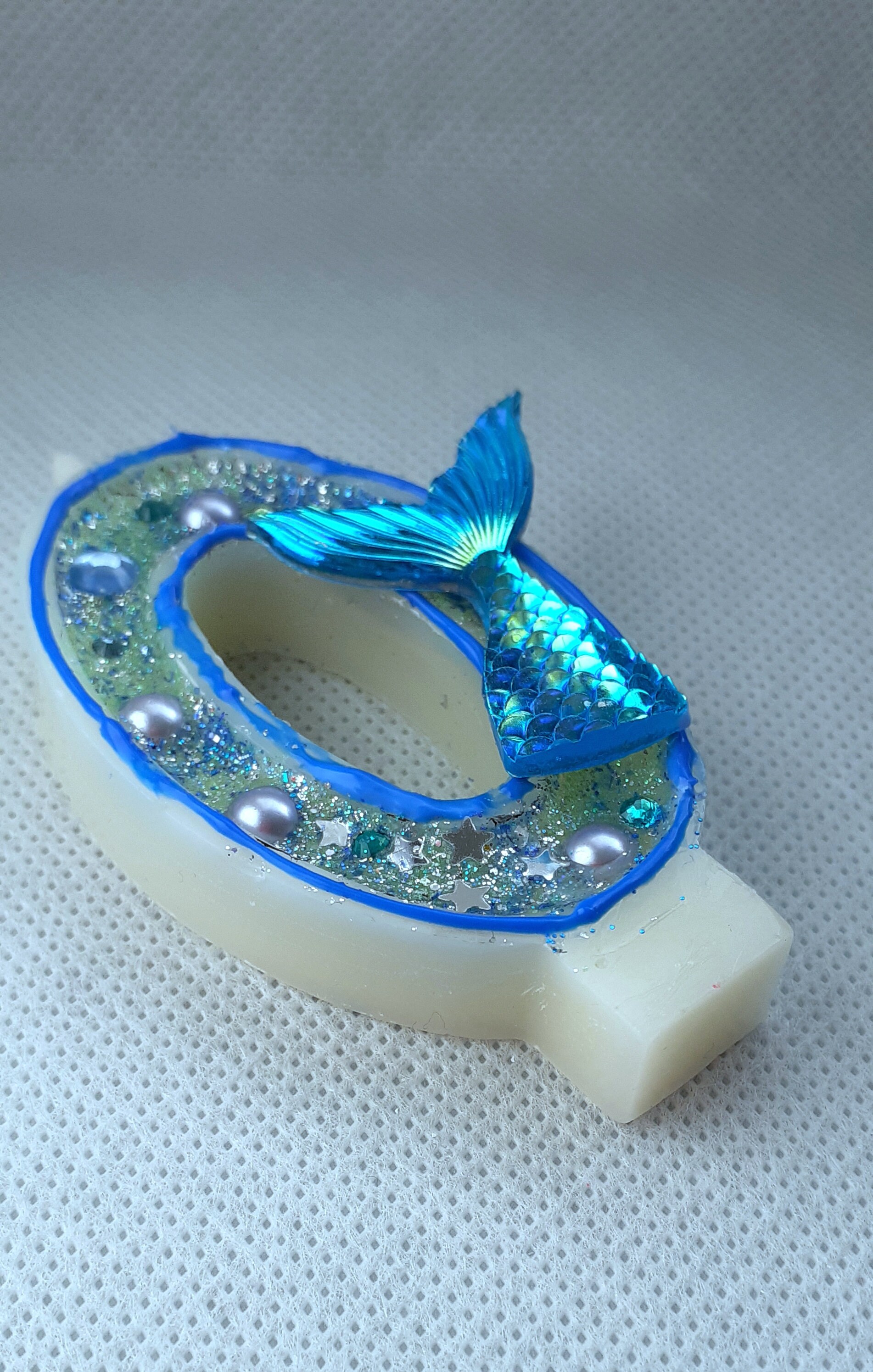 Mermaid Birthday Candle, Mermaid Cake Topper, Ariel Party Decor, 1st ...