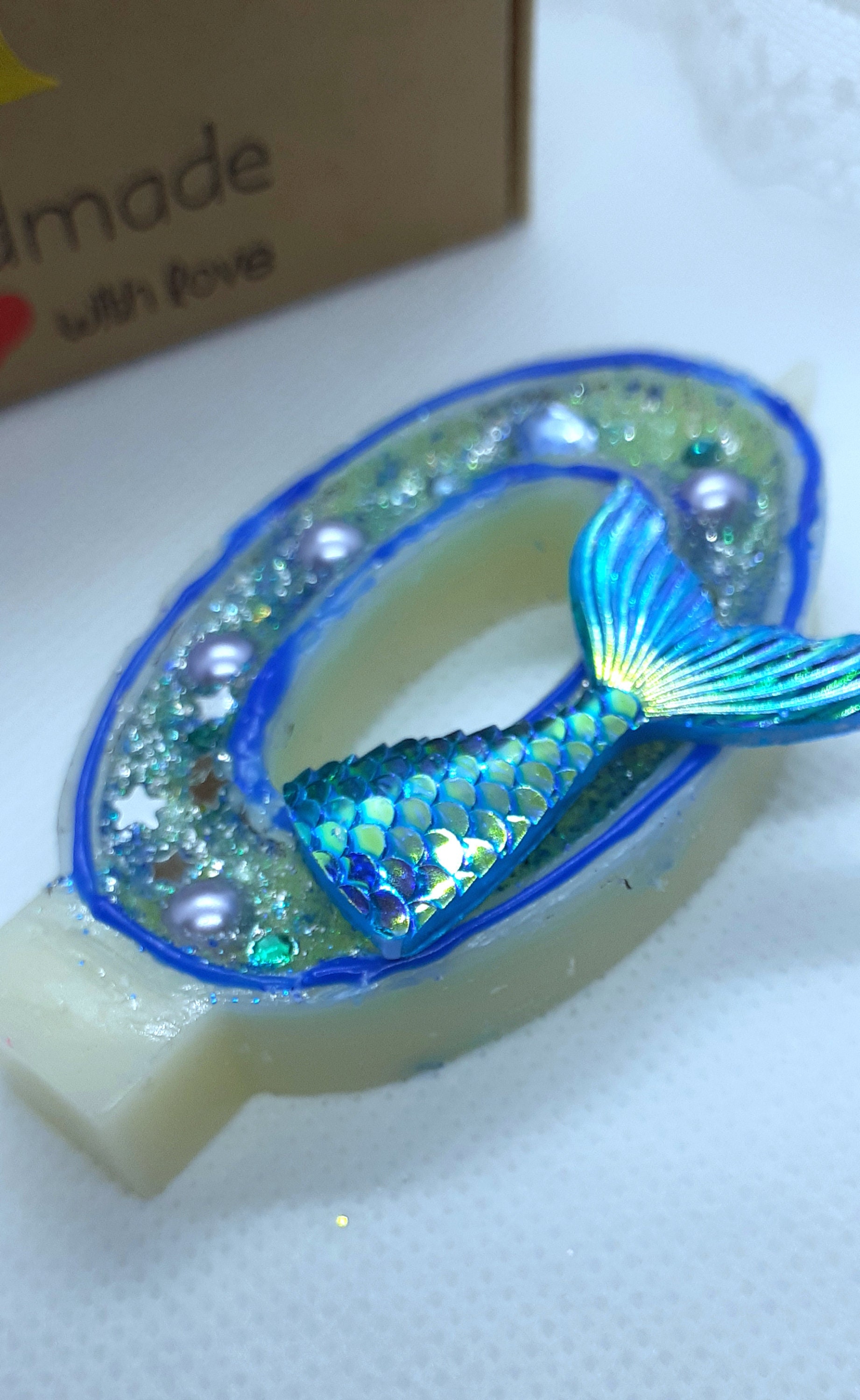 Mermaid Birthday Candle, Mermaid Cake Topper, Ariel Party Decor, 1st ...