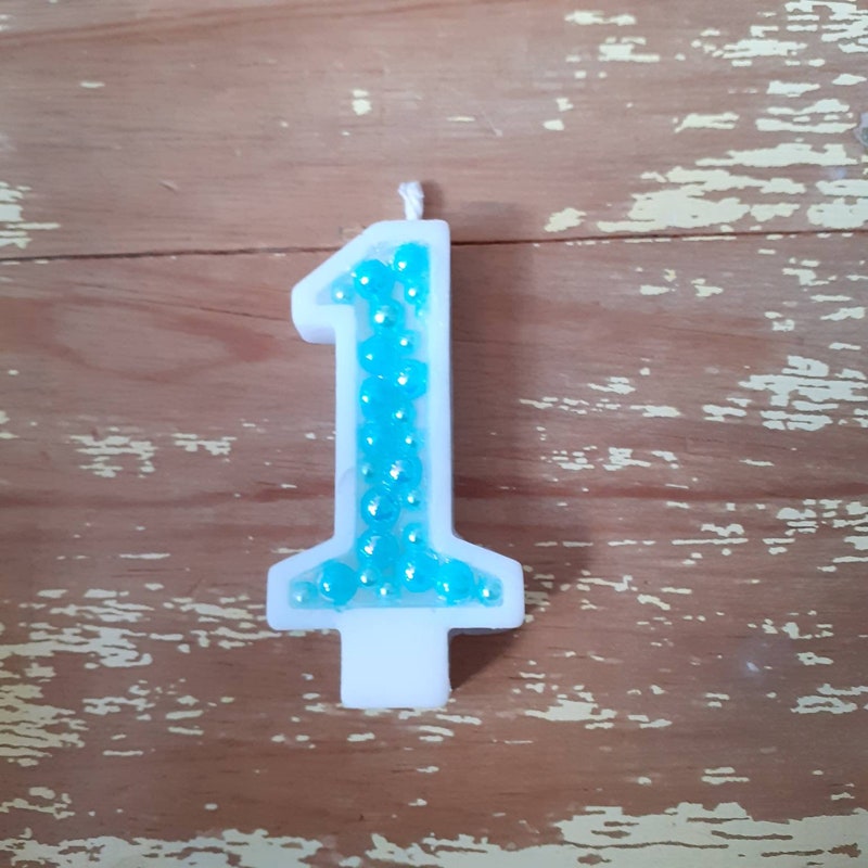 Number One Candle - Etsy