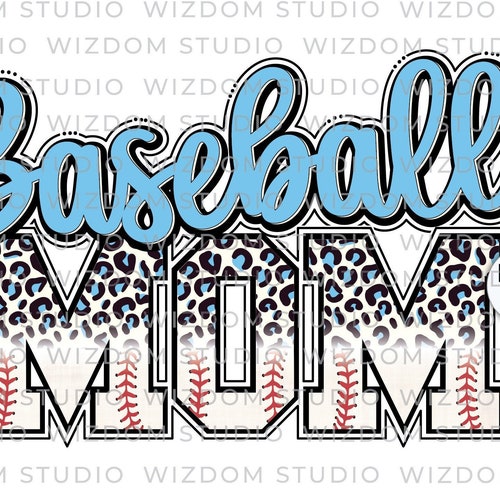 Baseball Mom PNG Image Baseball Letter Design Sublimation - Etsy