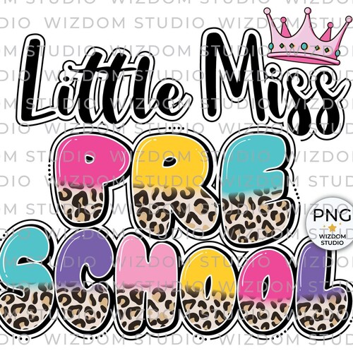 Welcome Back to School PNG Image School Girl Leopard Design - Etsy