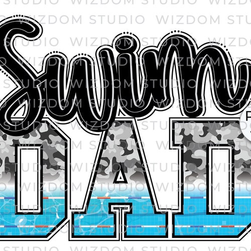 Swim Dad PNG Image Swimming & Diving Design Sublimation - Etsy