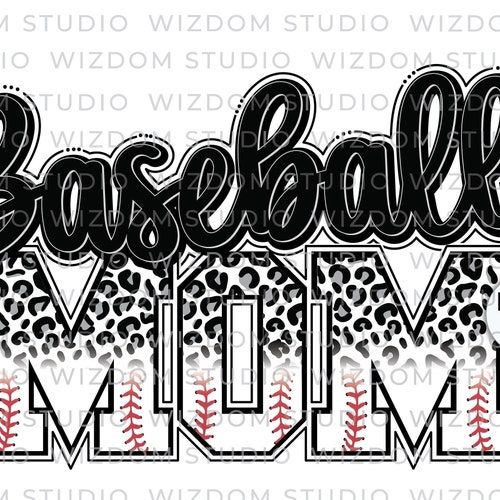 Baseball Mom PNG Image Baseball Letter Design Sublimation - Etsy