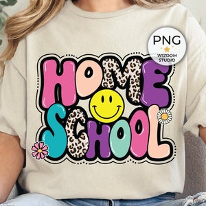 Homeschool PNG Image, Back to School Leopard Design, Sublimation ...