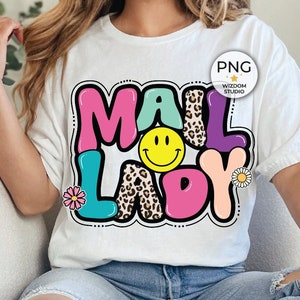 Mail Lady PNG Image, Leopard Colorful Design, Sublimation Designs ...