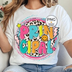 Principal PNG Image, Teacher Back to School Design, Sublimation Designs ...