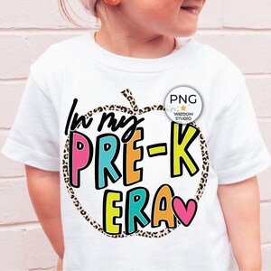 In My Pre-k Era PNG Image, Pre-k Back to School Apple Design ...