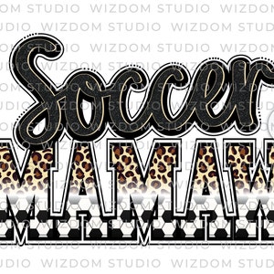 Soccer Mamaw PNG Image, Leopard Soccer Grandma Design, Sublimation Designs Downloads, PNG File ...