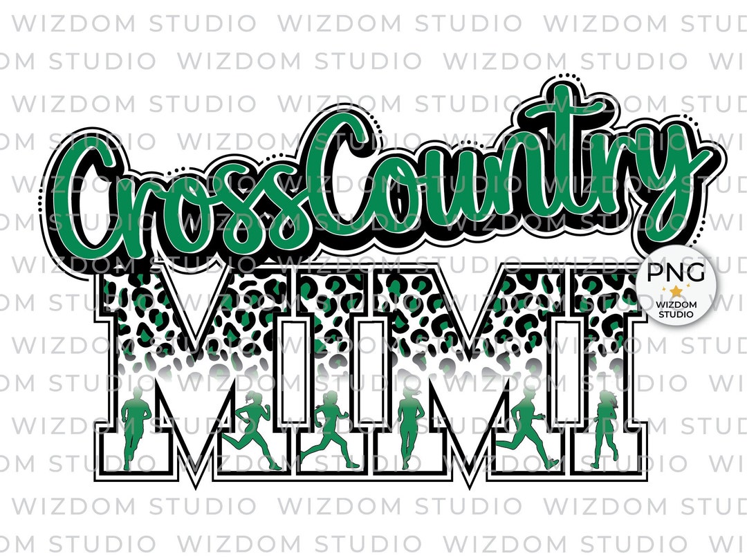Cross Country Mimi PNG Image Leopard Green Design - Etsy