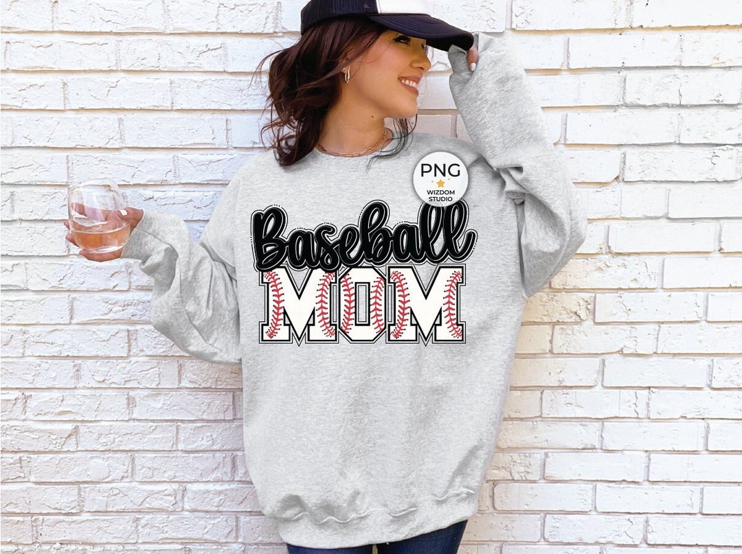 Baseball Mom PNG Image, Baseball Letter Design, Sublimation Design ...