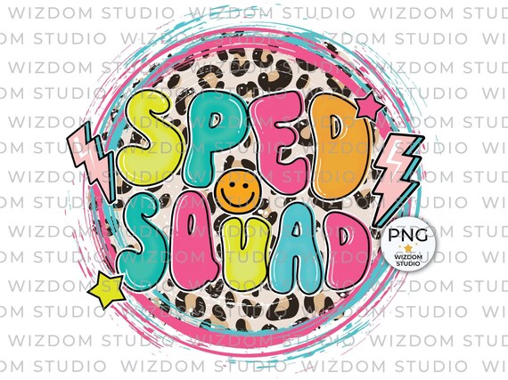 SPED Squad PNG Image Special Education Back to School Design - Etsy