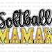 Softball Mamaw PNG Image, Softball Letter Grandma Design, Sublimation ...