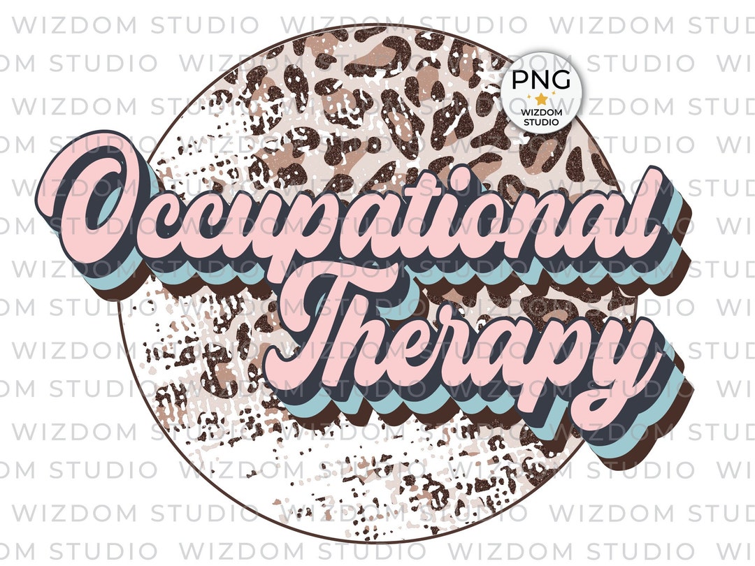 Occupational Therapy PNG Image Leopard Retro Design - Etsy