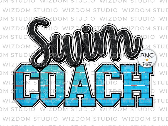 Swim Coach PNG Image Swimming & Diving Design Sublimation - Etsy