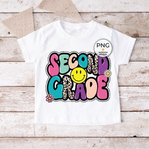 Second Grade PNG Image, Back to School Leopard 2nd Grade Design ...