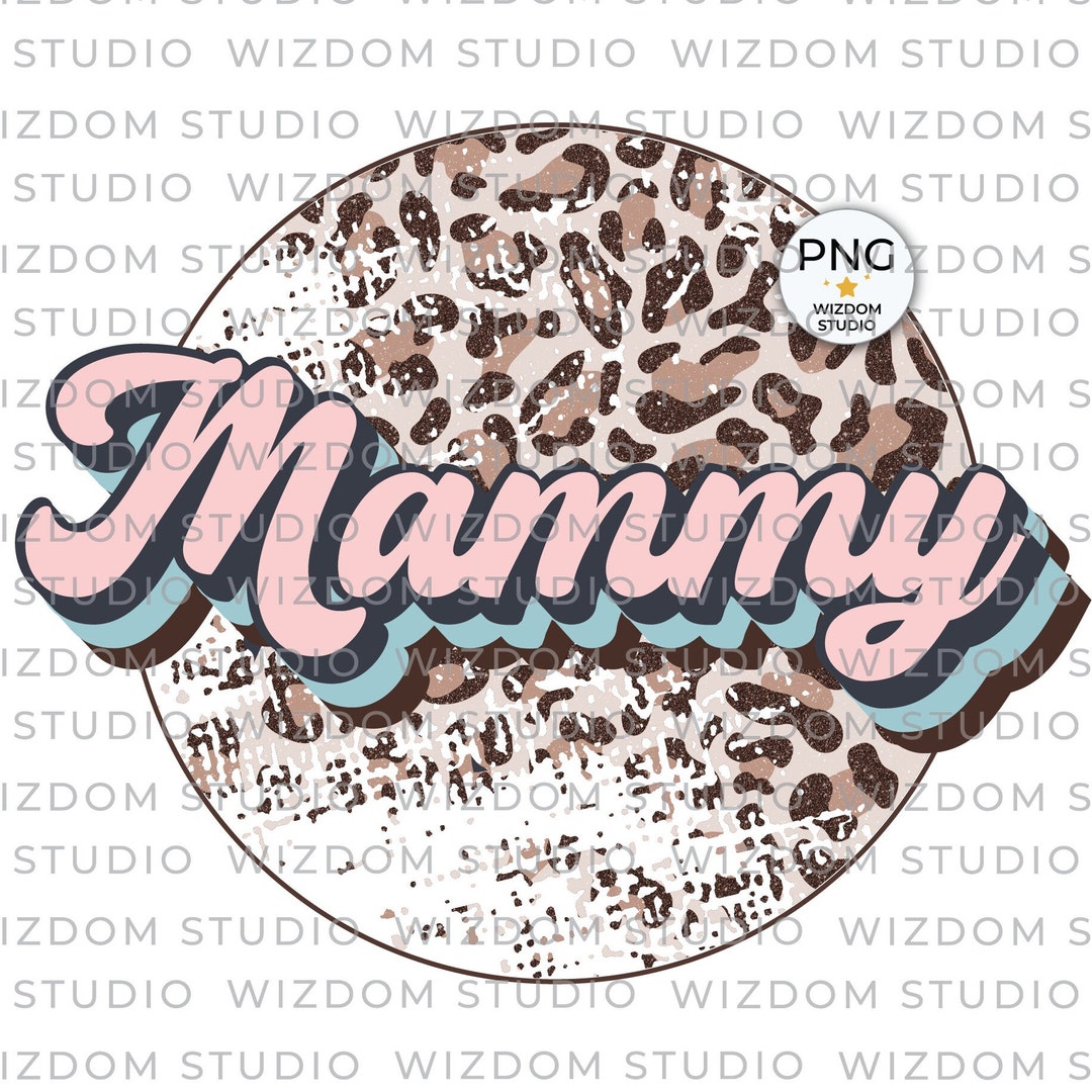 Mammy PNG Image, Leopard Retro Design, Transparent PNG, Sublimation ...