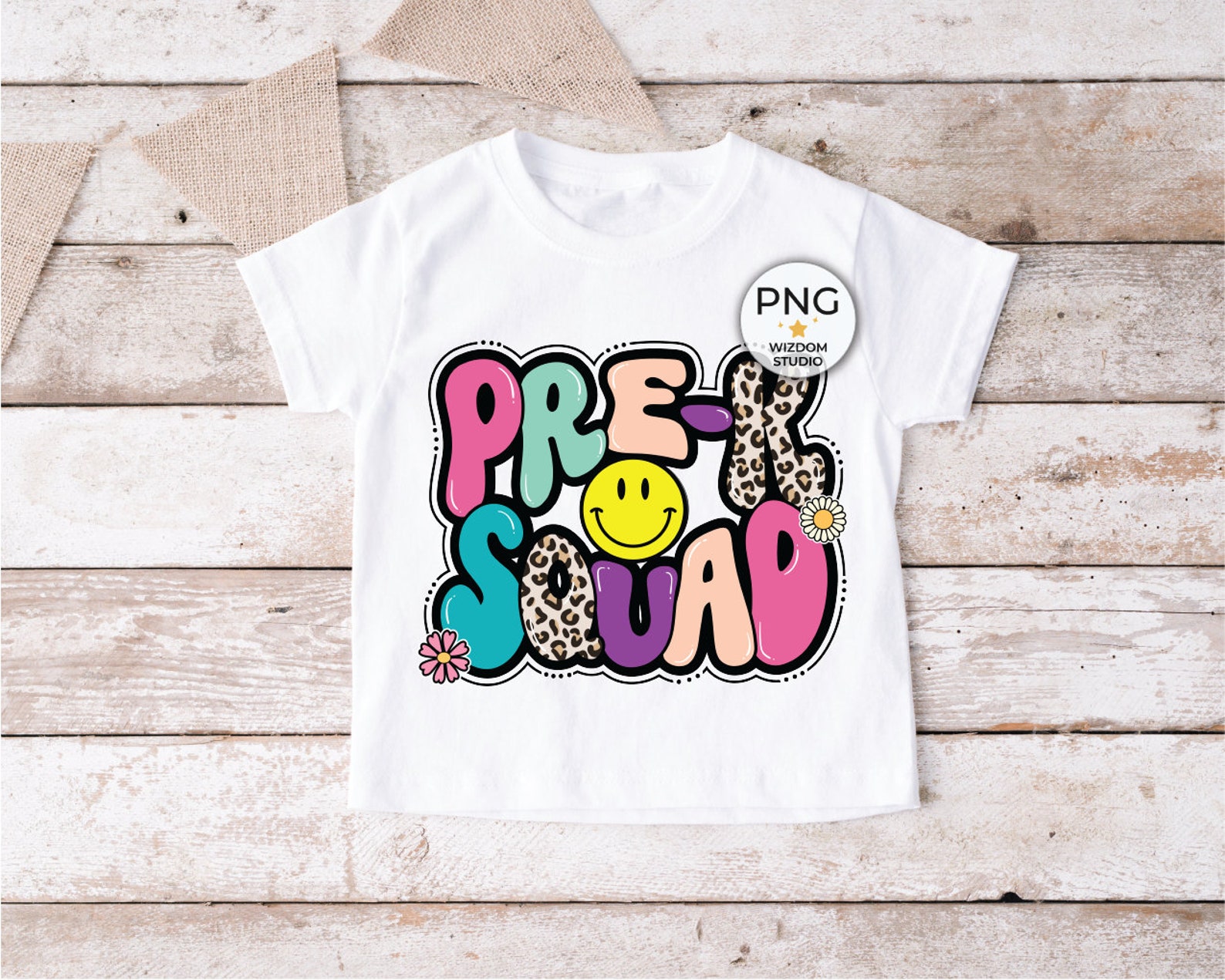 Pre-k Squad PNG Image, Back to School Leopard Pre-k Design, Sublimation ...