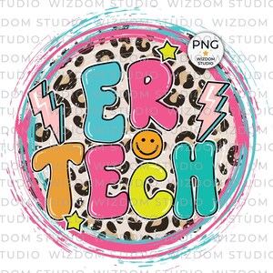 ER Tech PNG Image, Lightning Bolt Emergency Room Design, Sublimation ...