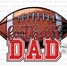 Football Dad PNG Image, Football Red Design, Sublimation Designs ...
