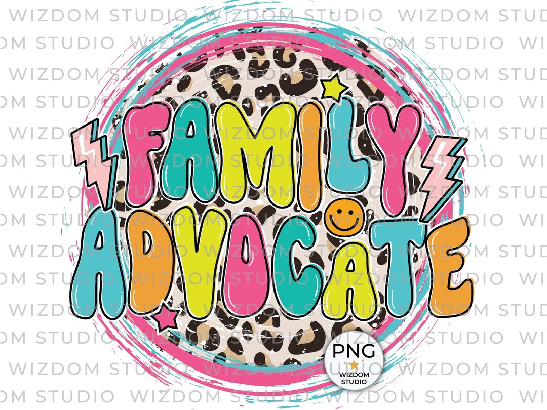 Family Advocate PNG Image Leopard Lightning Bolt Design - Etsy