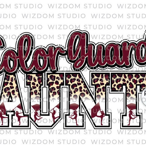 Color Guard Mom PNG Image Leopard Color Guard Maroon Design - Etsy