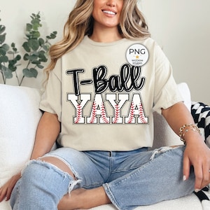 T-ball Yaya PNG Image, Tee Ball Letter Black Design, Sublimation ...