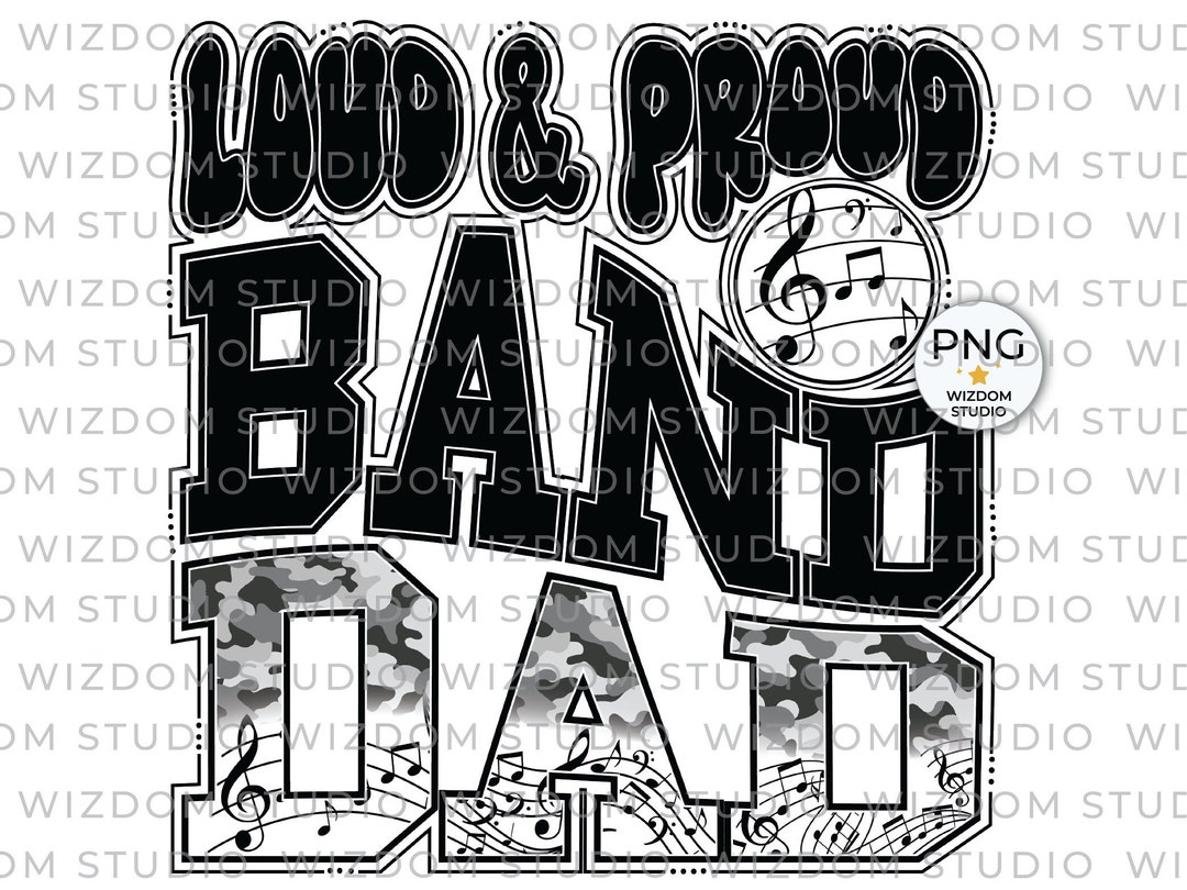 Band Dad PNG Image Camo Marching Band Black Design - Etsy