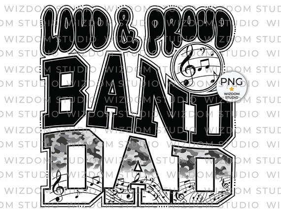 Band Dad PNG Image Camo Marching Band Black Design - Etsy