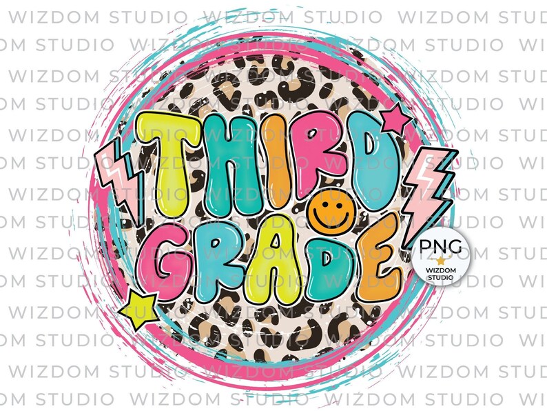 Third Grade PNG Image Back to School 3th Grade Design - Etsy