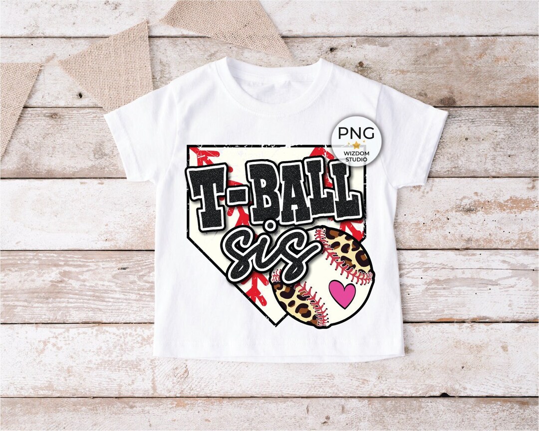 T-ball Sis PNG Image, Tee Ball Home Plate Black Design, Sublimation ...