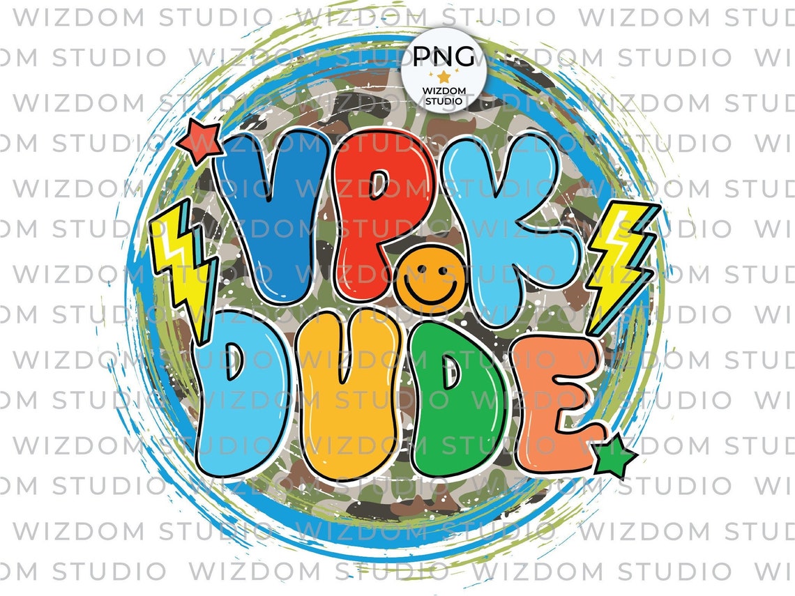 VPK Dude PNG Image Back to School Design Sublimation Designs - Etsy