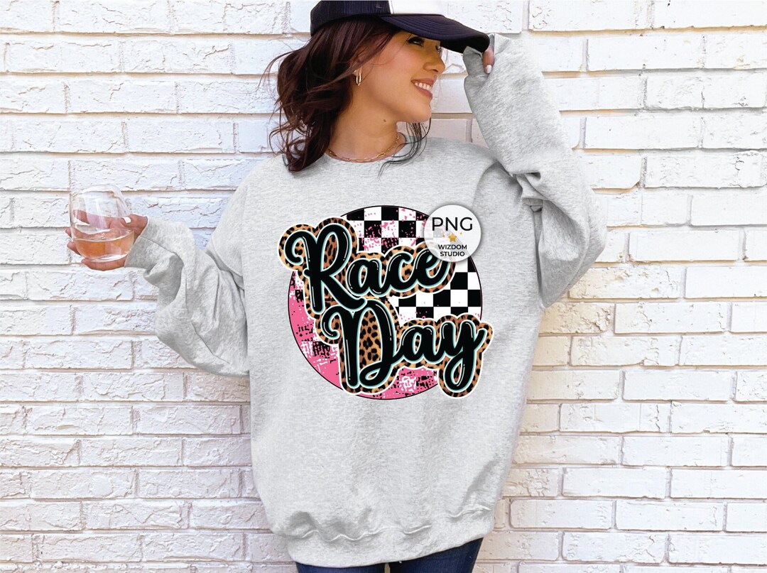 Race Day PNG Image, Racing Checkered Flag Leopard Pink Designs ...