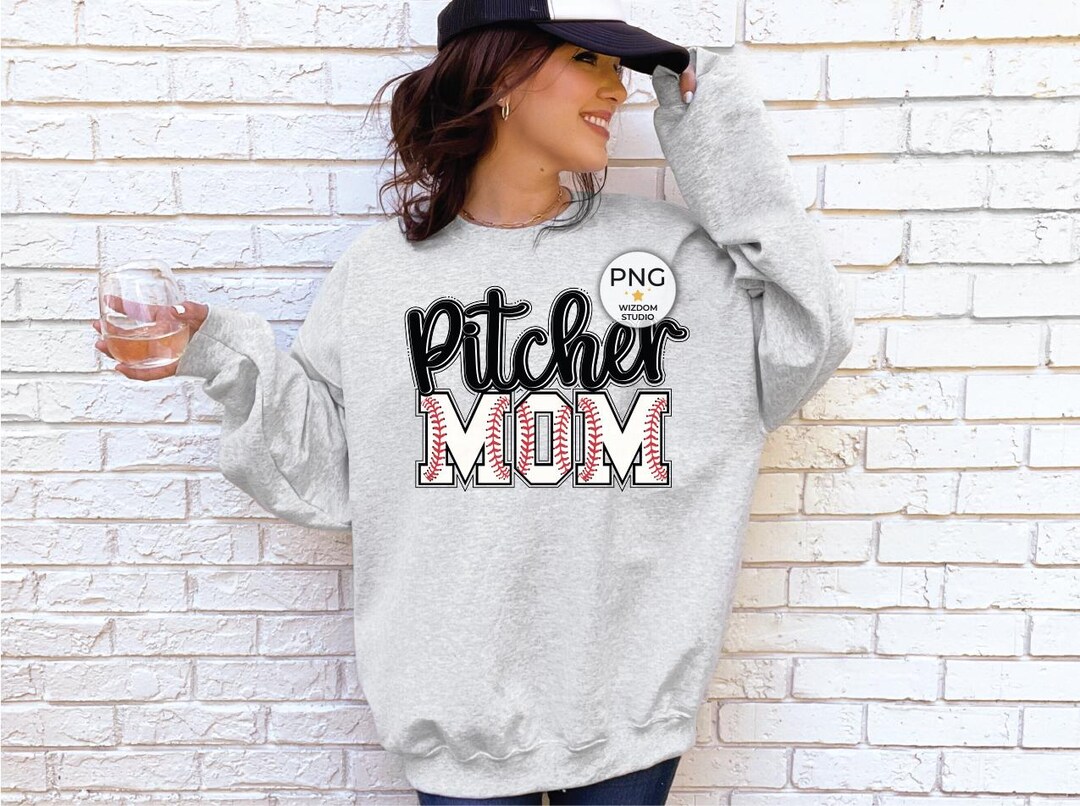 Pitcher Mom PNG Image, Baseball Mom Design, Sublimation Designs ...