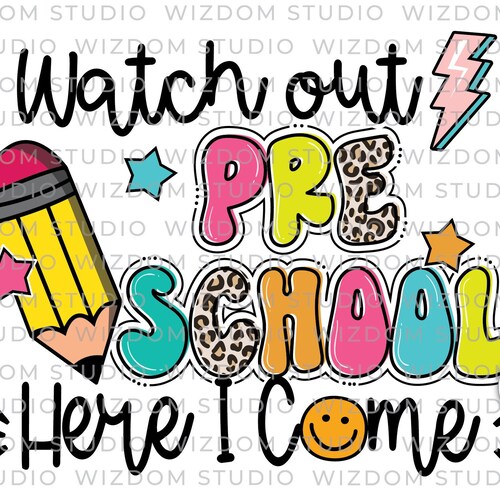 Watch Out First Grade Here I Come PNG Image Back to School - Etsy