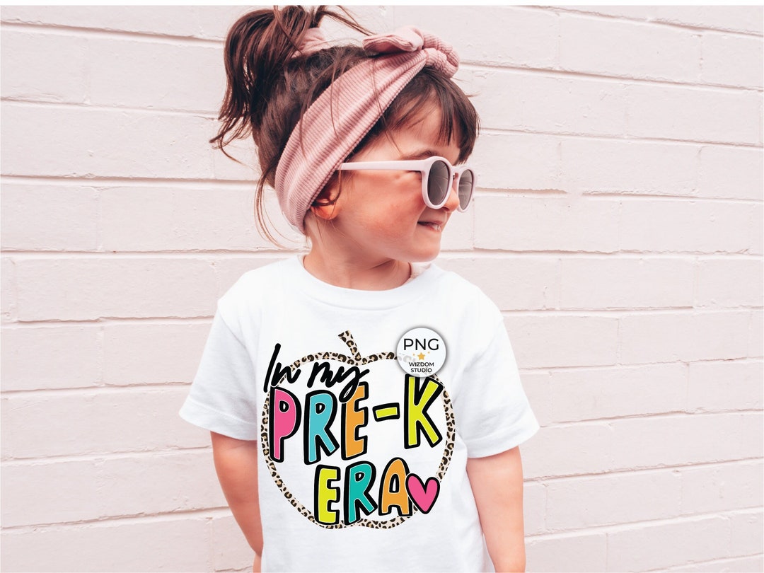 In My Pre-k Era PNG Image, Pre-k Back to School Apple Design ...