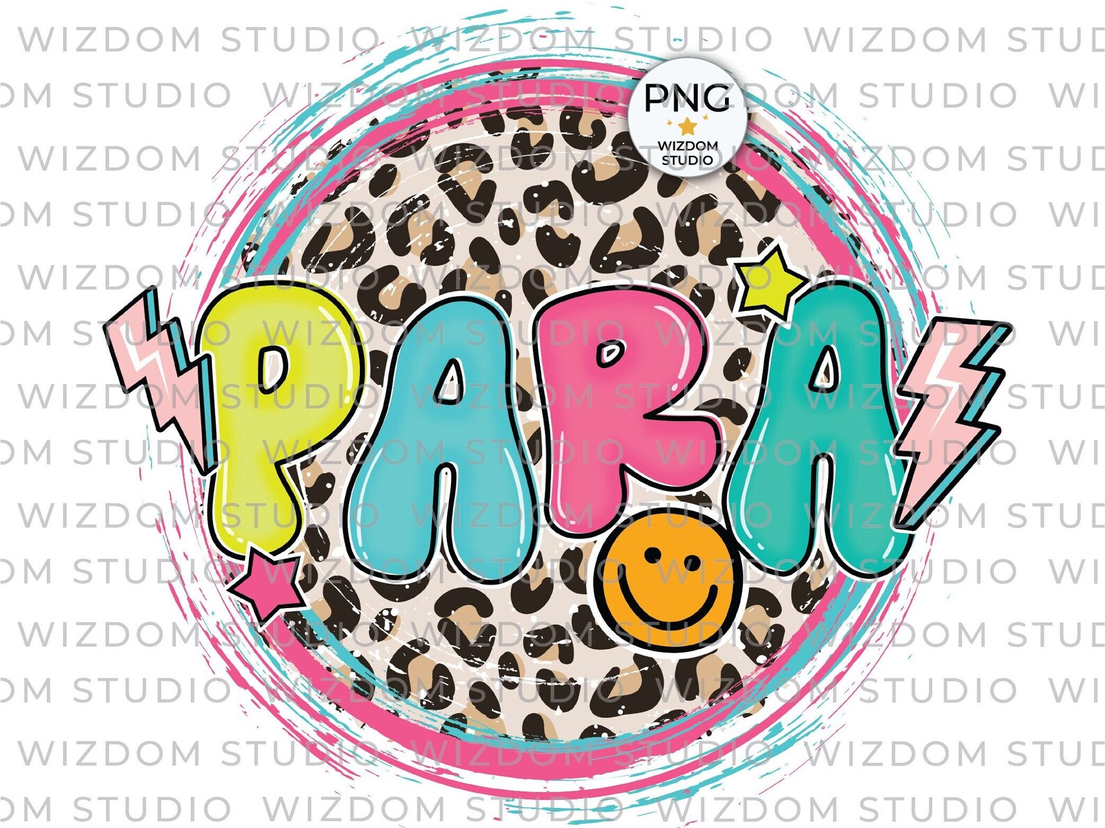Para PNG Image Paraprofessional Leopard Design Sublimation - Etsy