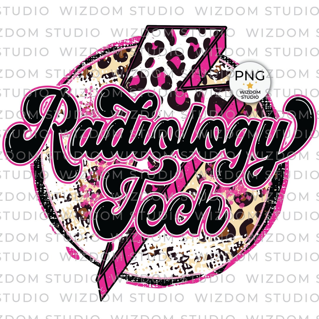 Radiology Tech PNG Image, Leopard Lightning Bolt Rad Tech Design ...