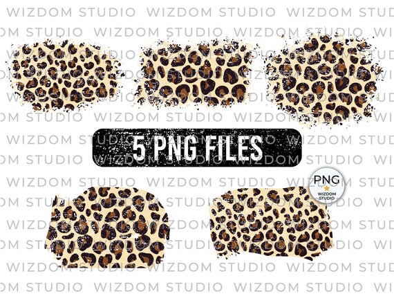 Leopard Patches PNG Image Distressed Cheetah Leopard Print 5 - Etsy