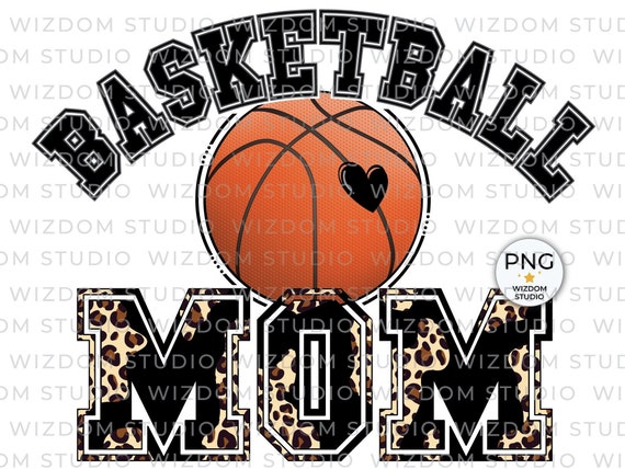 Basketball Mom PNG Image Basketball Leopard Black Design | Etsy