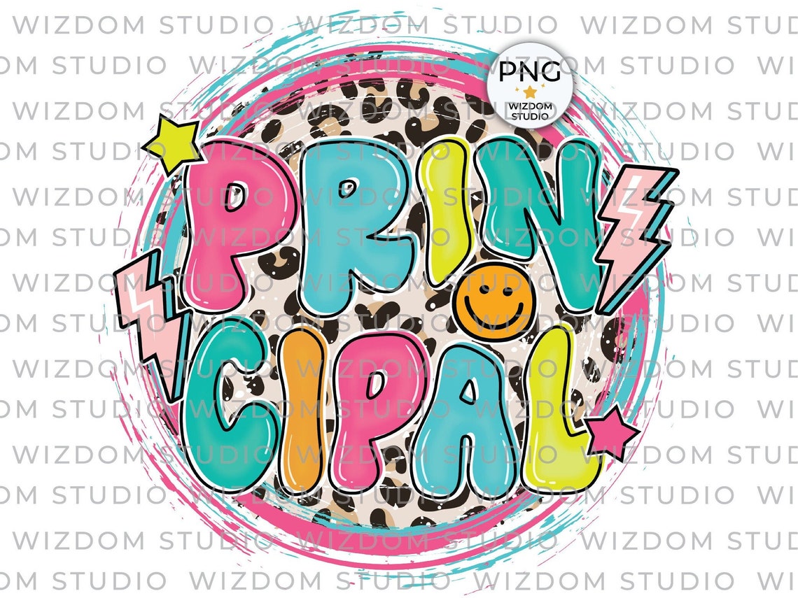 Principal PNG Image Teacher Back to School Design - Etsy