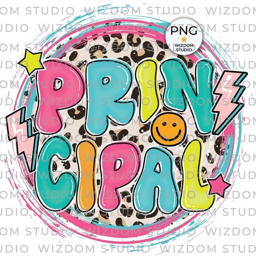 Principal PNG Image Teacher Back to School Design - Etsy