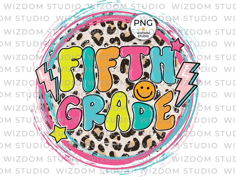 Fifth Grade PNG Image Back to School 5th Grade Design - Etsy