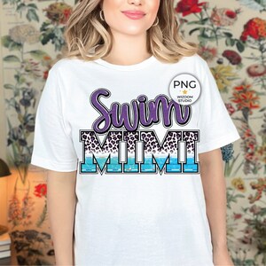 Swim Mimi PNG Image, Leopard Swimming & Diving Design, Sublimation ...